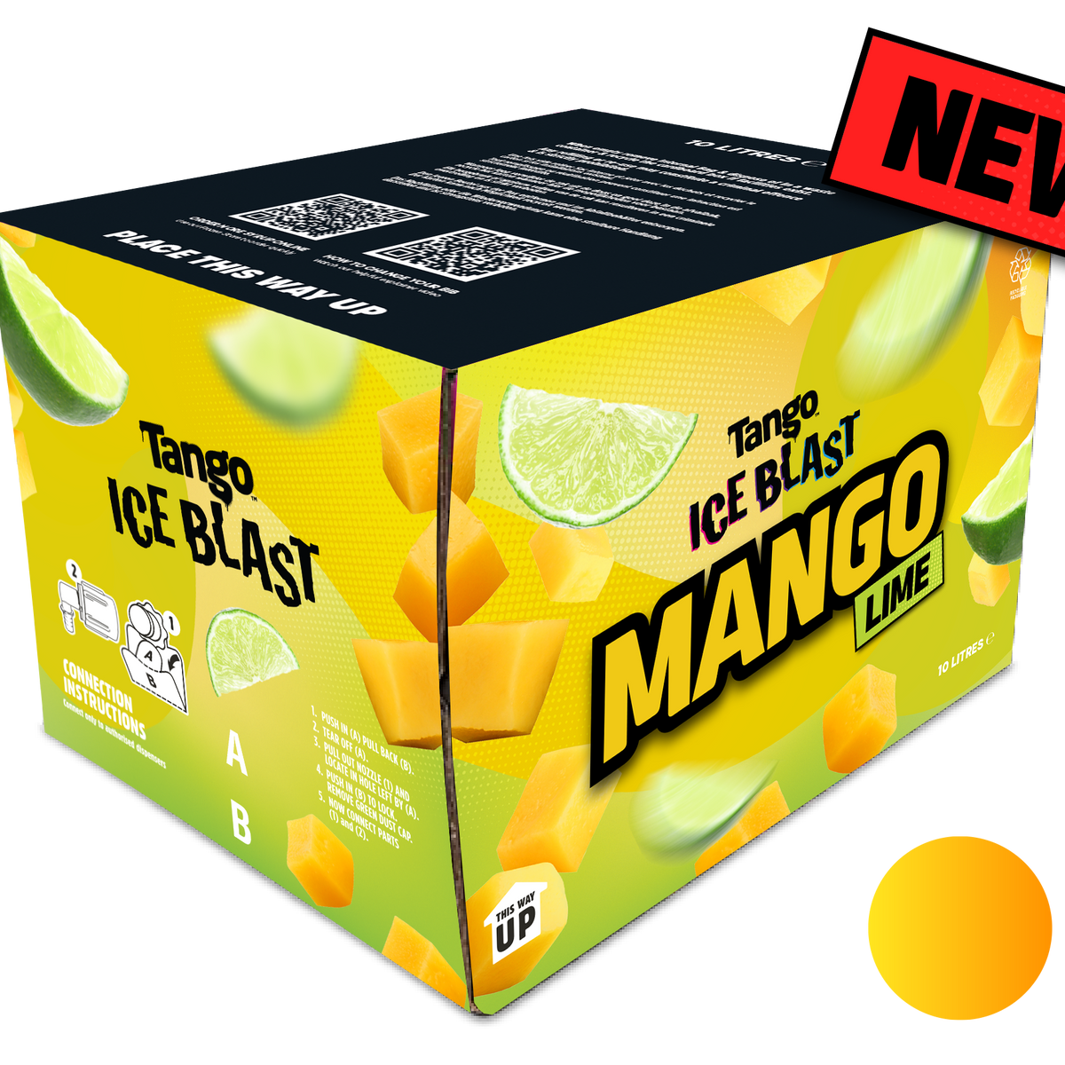 Tango Ice Blast No Sugar Mango Lime Flavour Premix 1x10L Bag-in-Box ...
